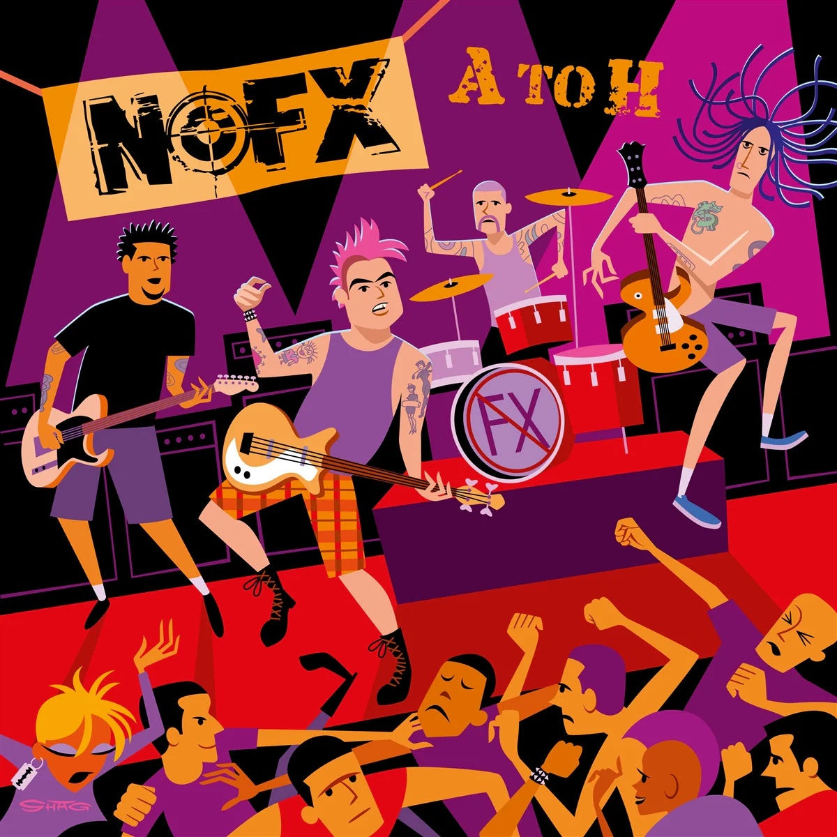NOFX "A to H" LP - Damaged Jacket – Resist Records